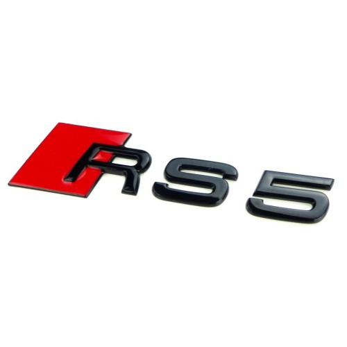 RS5 8T logo zwart logo achterzijde